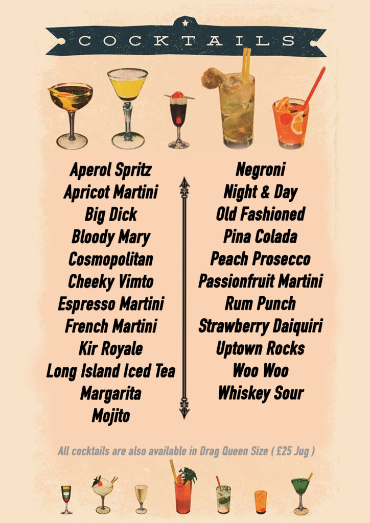 Drinks Menus » Blundell Street Liverpool